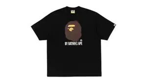A BATHING APE Spray Print Bathing Ape Relaxed Fit T-shirt - Black