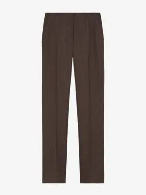 Alexander McQueen Wool Pinstripe Trousers