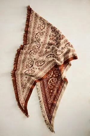 TERRAIN Cozy Paisley Triangle Scarf