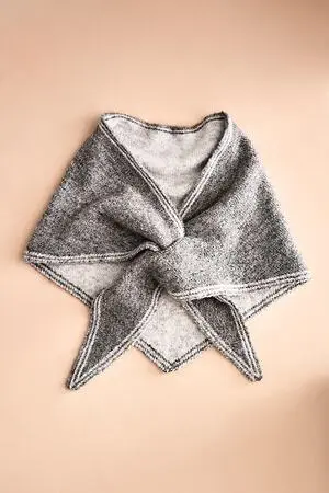 TERRAIN Solid Pull-through Knit Scarf - Grey