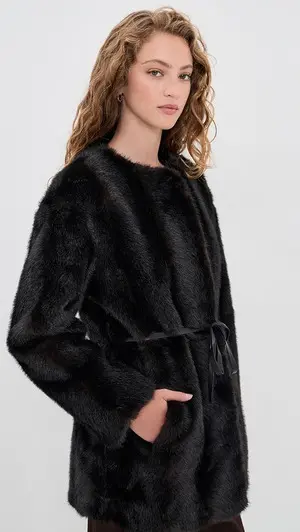 Velvet By Graham & Spencer Marmont Faux Fur Jacket