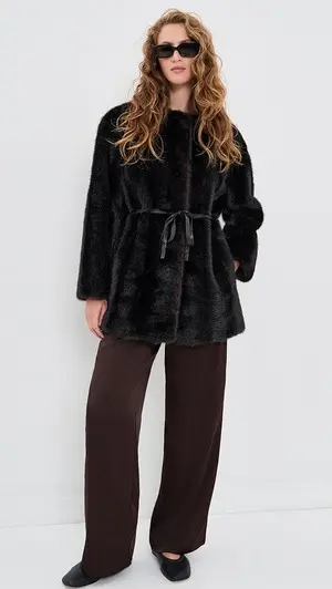 Velvet By Graham & Spencer Marmont Faux Fur Jacket