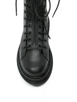 Yohji Yamamoto Oil-leather Military Boots