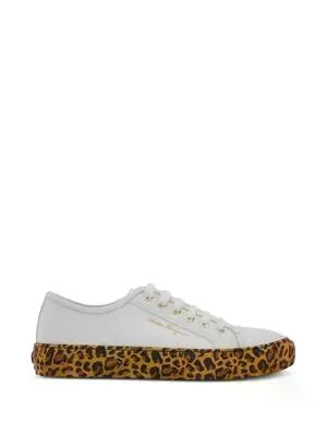 FERRAGAMO Gancini Leopard-print Sneakers