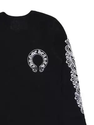 Chrome Hearts Horseshoe-print Waffle-knit T-shirt