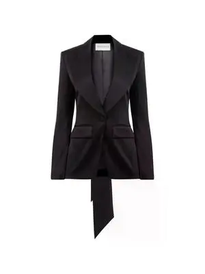 Nina Ricci Bow-detail Cady Blazer - Black