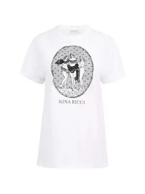 Nina Ricci Three Graces Graphic-print T-shirt - White