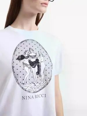 Nina Ricci Graphic Print Cotton T-shirt