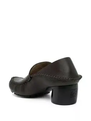 Loewe 45mm Oval Leather Loafers