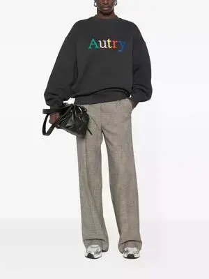 AUTRY Logo Embroidered Crewneck Sweatshirt