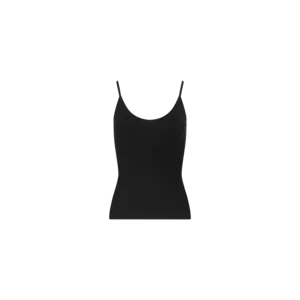 L'Agence Lunara Ribbed Camisole - Black