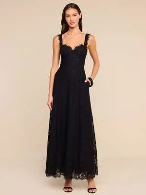L'Agence Sutton Lace Maxi Dress