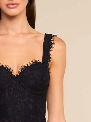 L'Agence Sutton Lace Maxi Dress