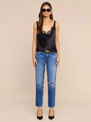 L'Agence Evadne Silk Lace Camisole