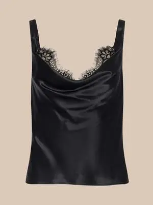 L'Agence Evadne Silk Lace Camisole