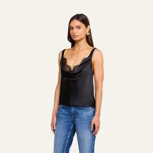 L'Agence Evadne Silk Lace Camisole