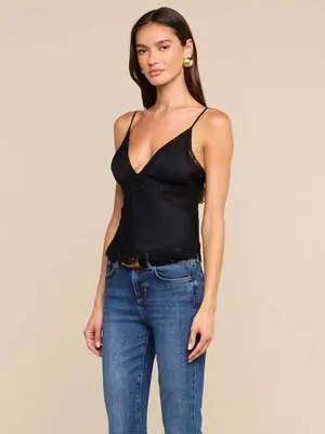 L'Agence Elka Satin Lace Camisole