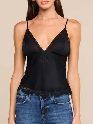 L'Agence Elka Satin Lace Camisole