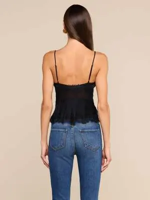 L'Agence Elka Satin Lace Camisole
