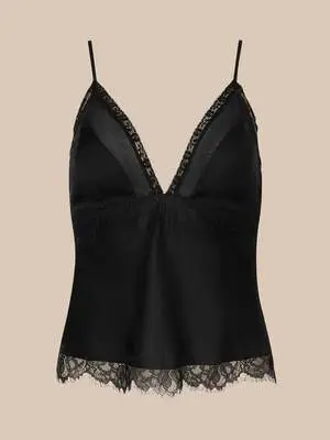 L'Agence Elka Satin Lace Camisole