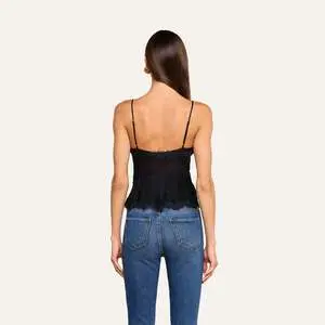 L'Agence Elka Satin Lace Camisole