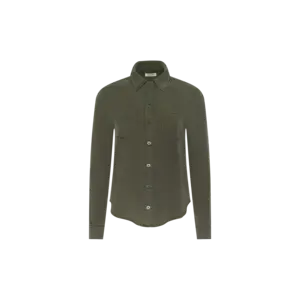 L'Agence Isla Featherweight Twill Shirt - Kalamata