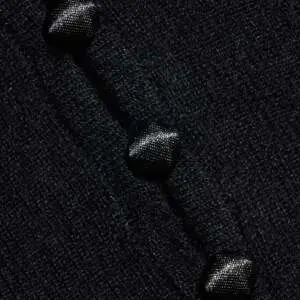 L'AGENCE Eluna Lace Inset Cardigan Top - Black