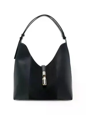 Furla Panelled Leather Shoulder Bag - Blue