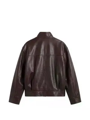 REFORMATION Veda Harrison Leather Bomber Jacket