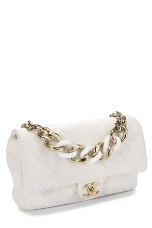 Chanel Quilted Lambskin Elegant 'cc' Flap Bag Small
