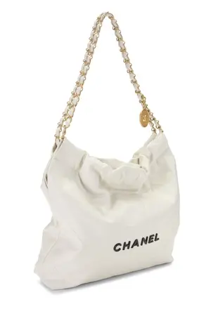 Chanel Shiny Calfskin 22 Hobo Small