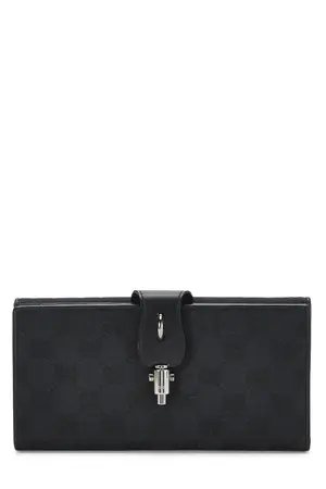 Gucci Gg Canvas Jackie Wallet - Black