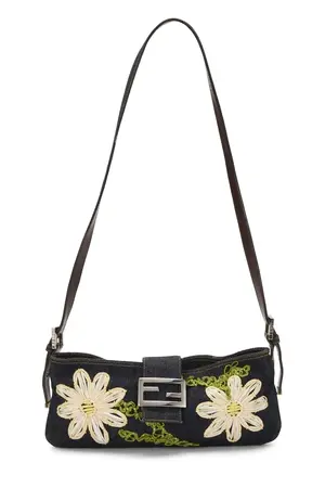Fendi Embroidered Shoulder Bag