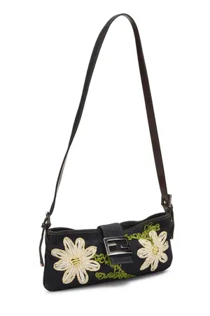 Fendi Embroidered Shoulder Bag