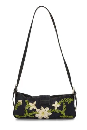 Fendi Embroidered Shoulder Bag