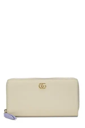 Gucci Gg Zip Around Wallet - White