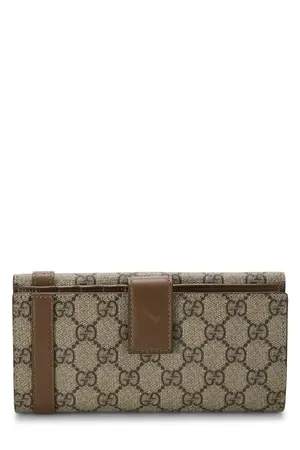 Gucci Original Gg Supreme Canvas Nice Contential Wallet