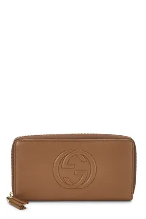 Gucci Soho Zip Around Wallet - Brown