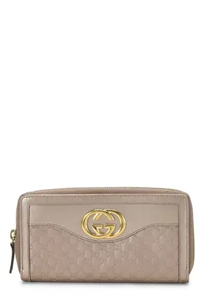 Gucci Ssima Britt Zip Around Wallet - Pink