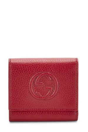 Gucci Soho Trifold Wallet - Red