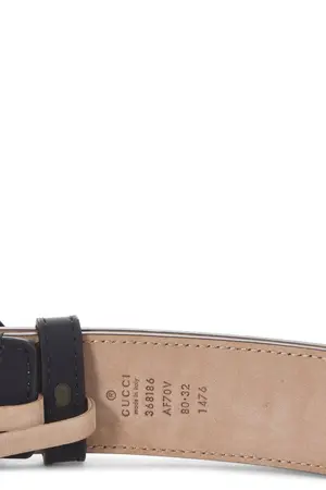 Gucci Nubuck Leather Interlocking Gg Belt 80