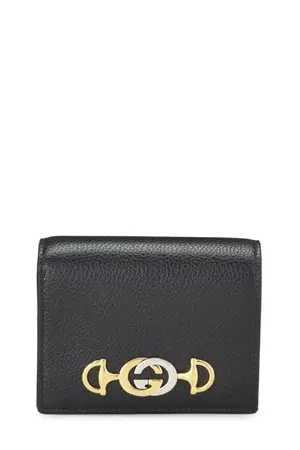 Gucci Zumi Chain Card Case Wallet - Black