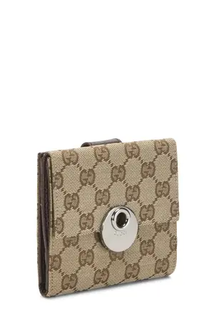 Gucci Original Gg Canvas Eclipse Compact Wallet