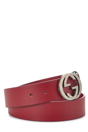 Gucci Interlocking Gg Belt 95 - Red