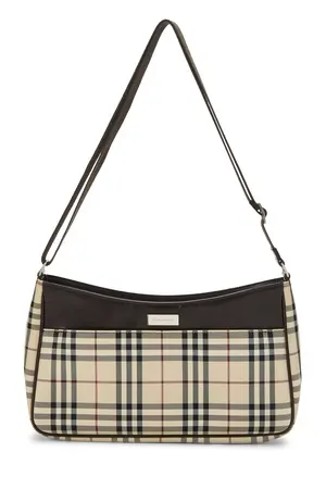 Burberry House Check Crossbody Bag - Beige