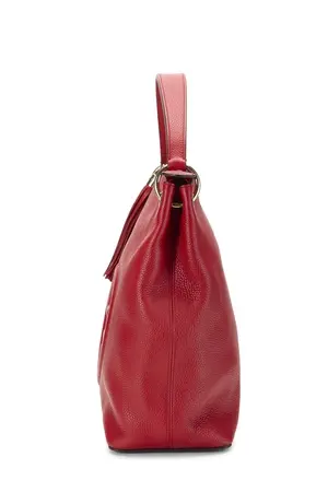 Gucci Leather Soho Convertible Hobo - Red