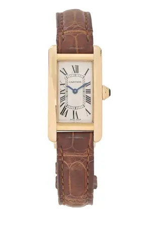 Cartier Gold Tank Américaine Watch W2607456 19x35mm - White