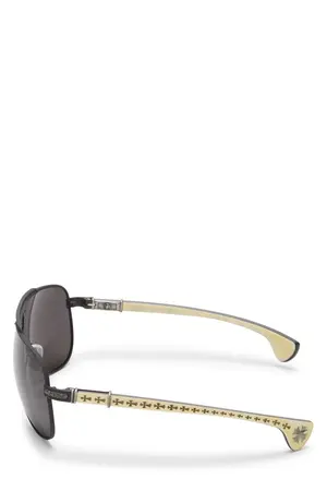 Chrome Hearts Metal Double D Aviator Sunglasses