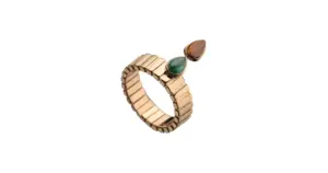 Jennifer Zeuner Jewelry Sutton Ring 18k Yellow Gold Plated Silver / 9 - One-color