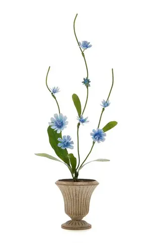 ERBAVOGLIO MILANO Chicory Bloom Handcrafted Metal Sculpture